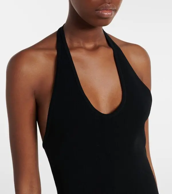 TOTEME Knitted Halterneck Midi Dress