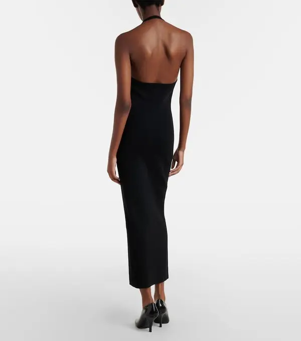 TOTEME Knitted Halterneck Midi Dress