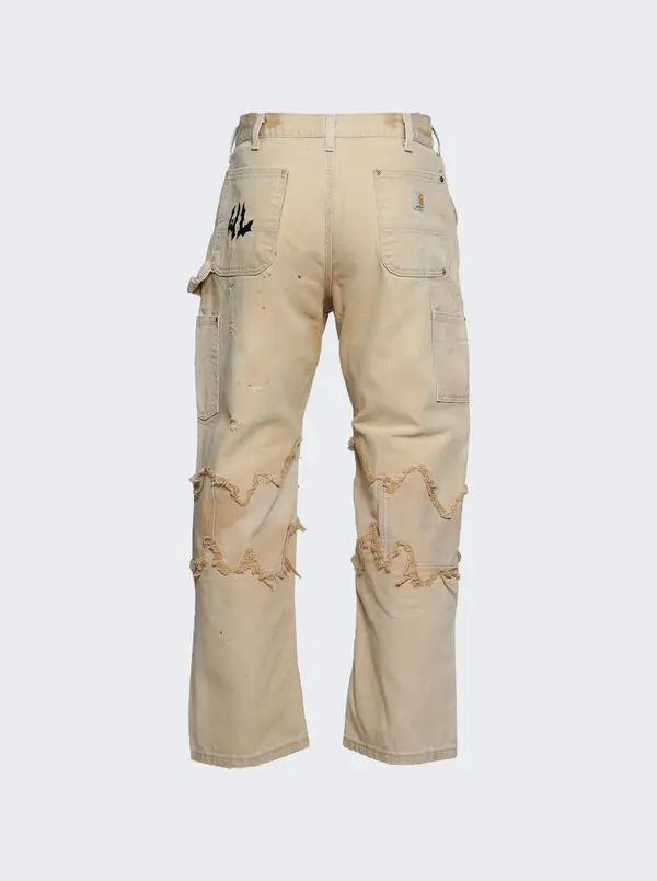 WARREN LOTAS Barbed Wire Reconstructed Vintage Carhartt Double Knee Pants