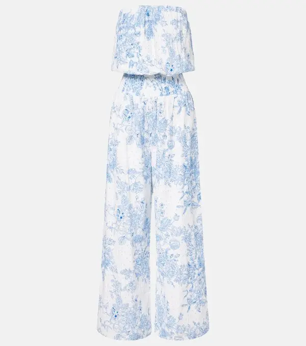 Melissa Odabash Naomi Broderie Anglaise Jumpsuit - White