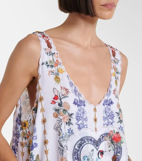 Camilla Printed Cotton Minidress