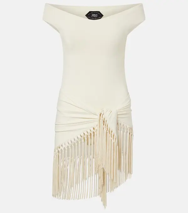 TALLER MARMO Romy Fringed Swimsuit And Cover-up Set - White