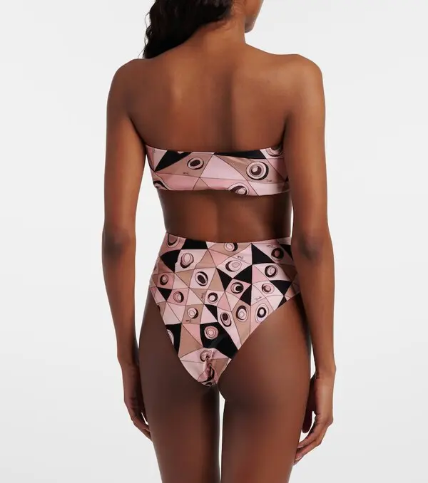 Emilio Pucci Occhi Bandeau Bikini Top - Pink
