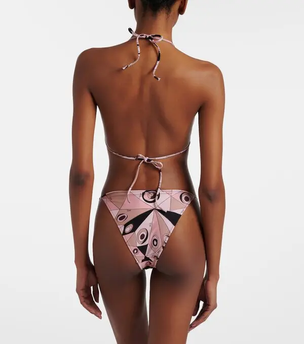 Emilio Pucci Occhi Chain-detail Bikini Top - Pink