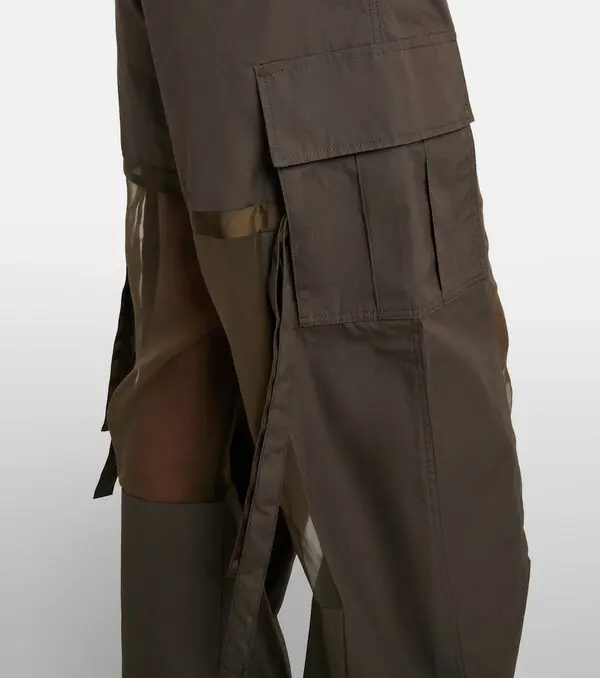 Sacai Paneled Cotton Cargo Pants