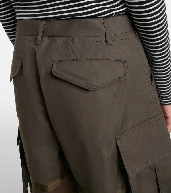 Sacai Paneled Cotton Cargo Pants