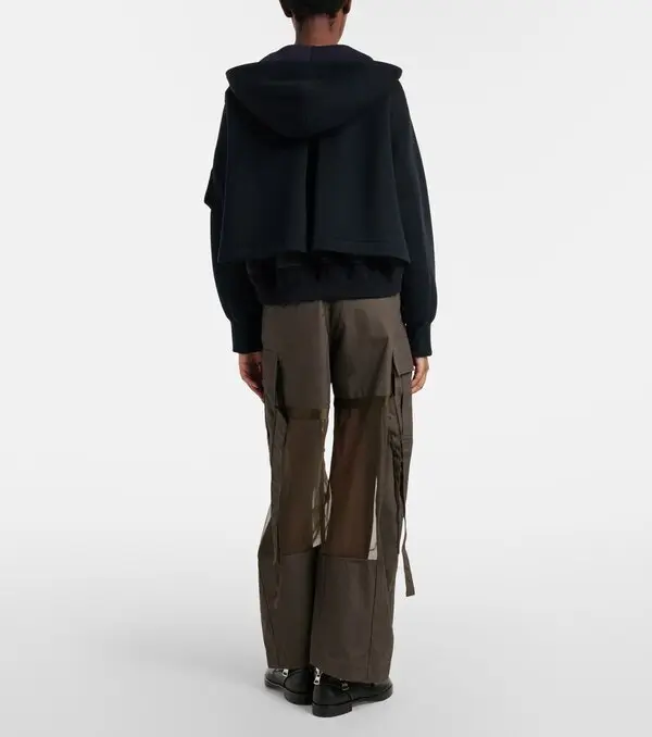 Sacai Paneled Cotton Cargo Pants
