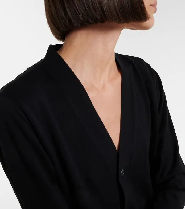 Sacai Printed Cotton Cardigan - Black