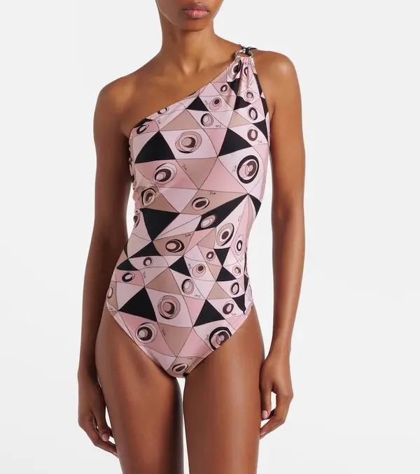 Emilio Pucci Occhi One-shoulder Swimsuit
