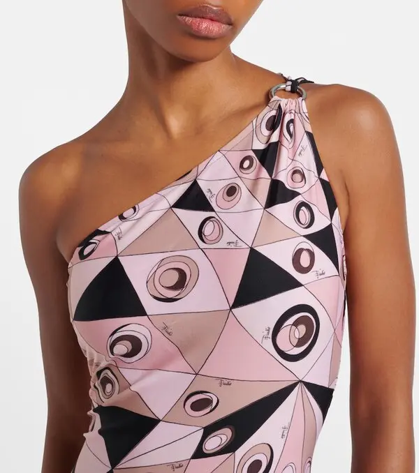 Emilio Pucci Occhi One-shoulder Swimsuit