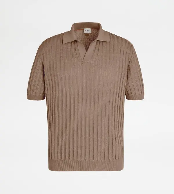 TOD'S Polo Shirt In Linen Knit