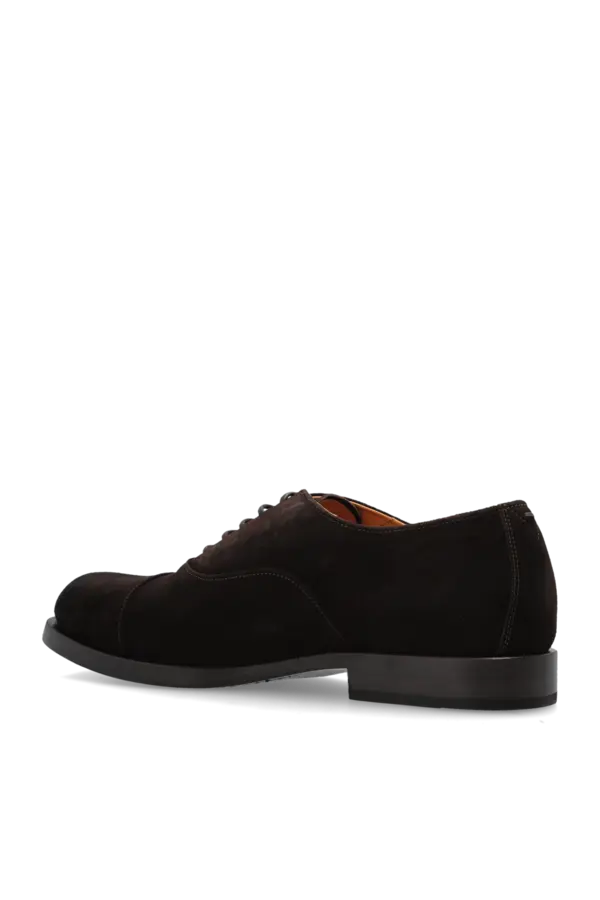 FABI Suede Oxford Shoes - Brown