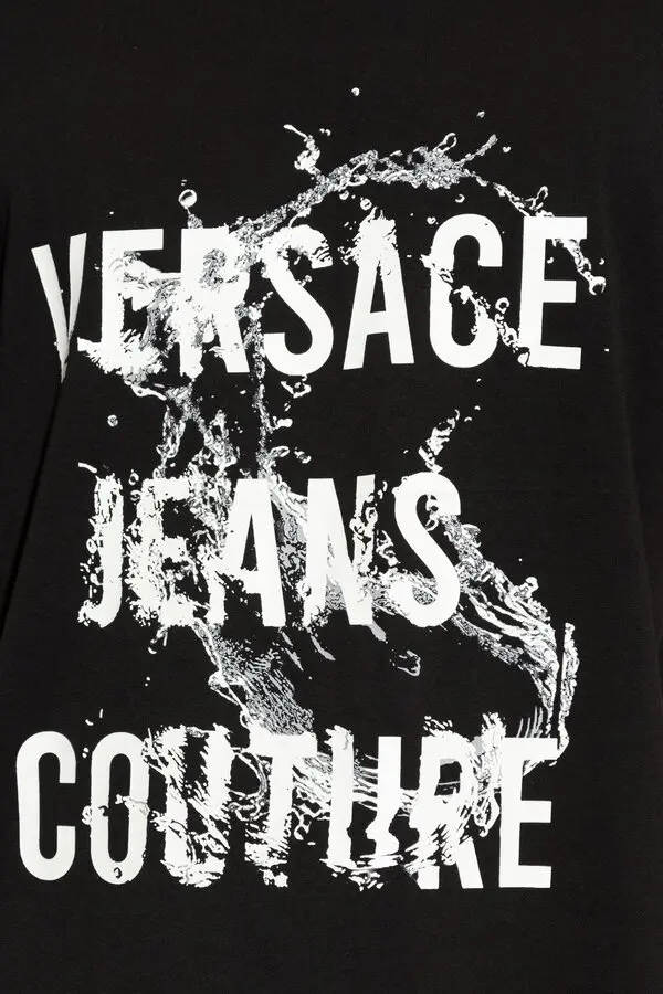 Versace T-shirt With Print - Black