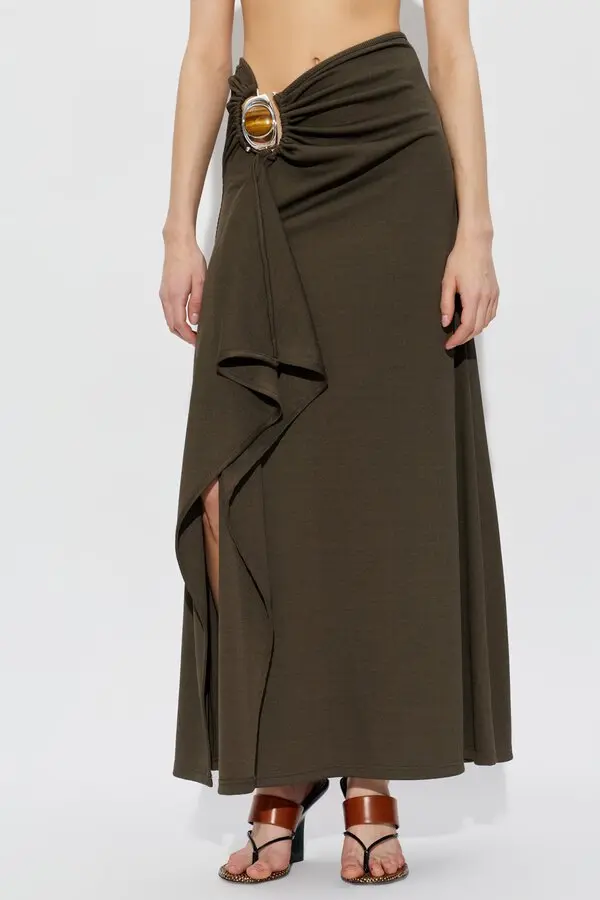 Christopher Esber Occhio Crystal Skirt - Green