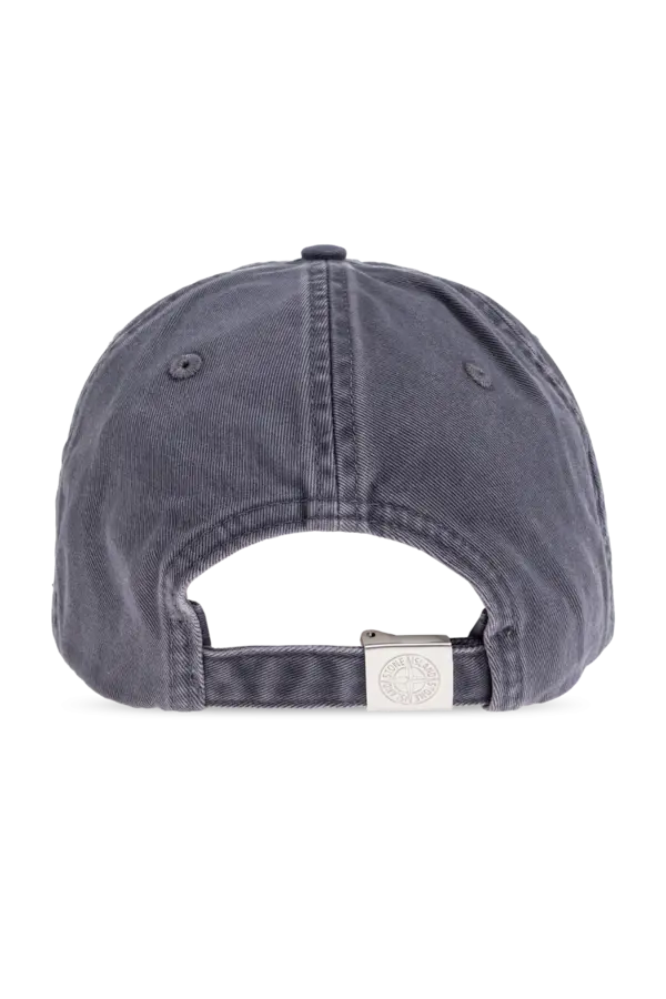 Stone Island Cap With Logo - Grey