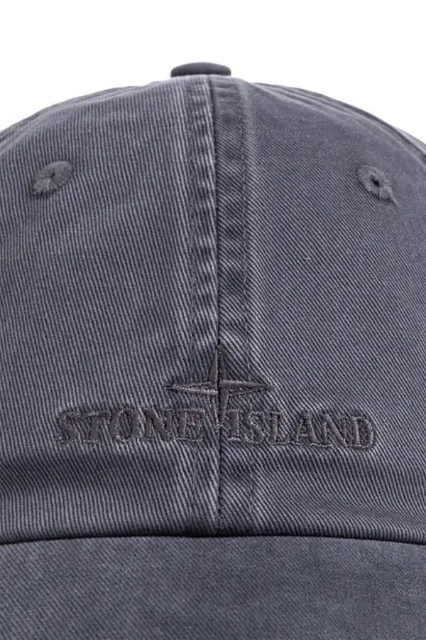 Stone Island Cap With Logo - Grey