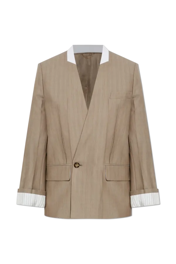 Victoria Beckham Darted Blazer - Beige