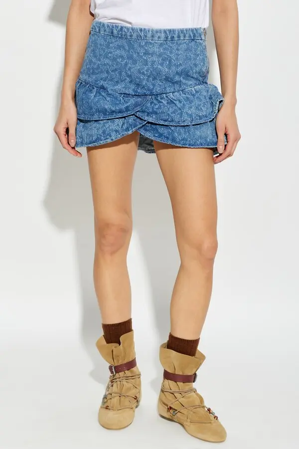 MARANT ETOILE Leyje Denim Mini Skirt