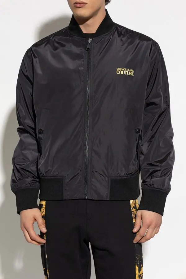Versace Reversible Bomber Jacket In Black - 25% Off | Editorialist