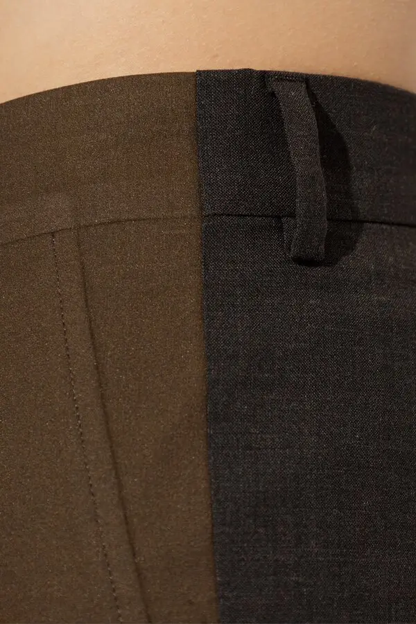 MAISON MARGIELA Creased Straight Leg Trousers
