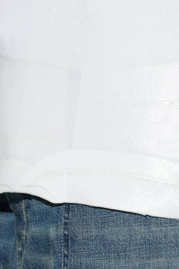 MAISON MARGIELA Asymmetrical Cut Tank Top - White
