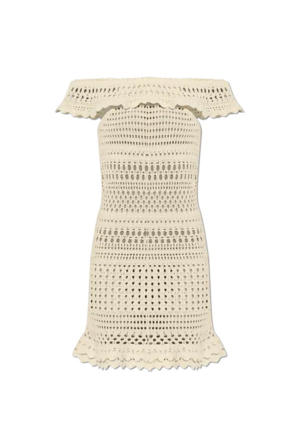 MARANT ETOILE Zoa Crochet Mini Dress - Cream