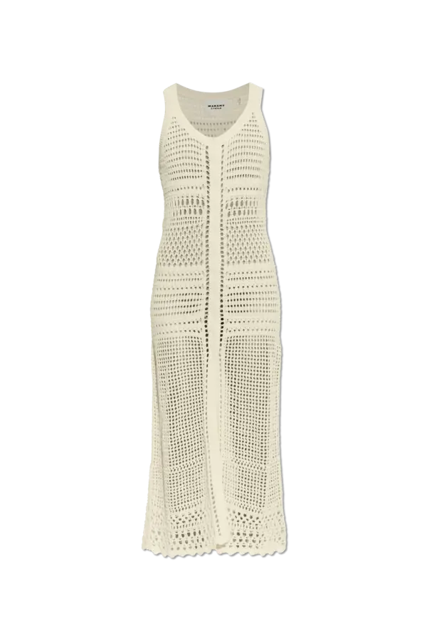 MARANT ETOILE Crochet Midi Dress - Cream