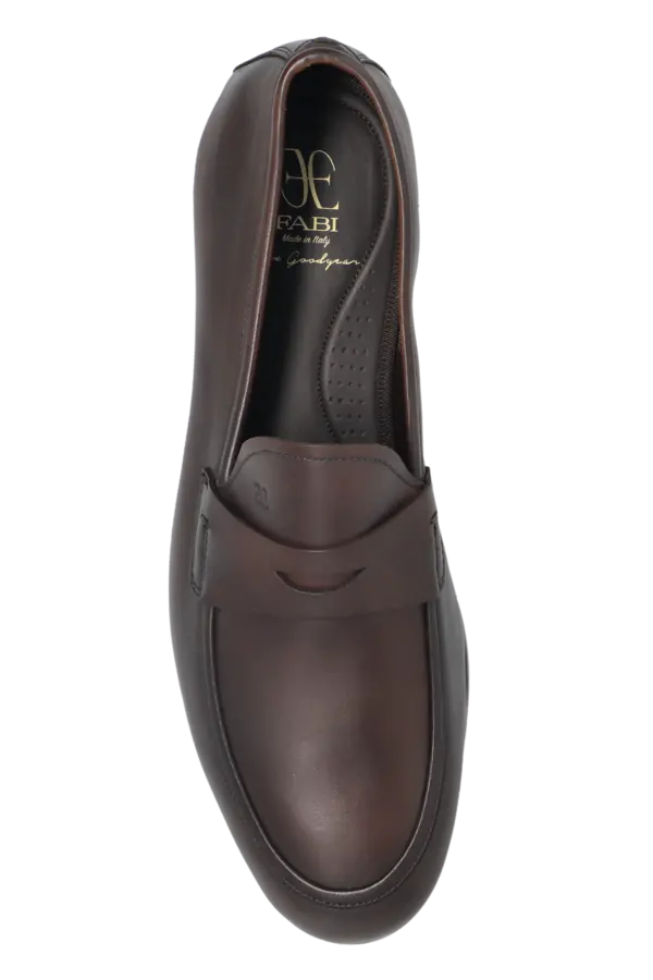 FABI Leather Loafers - Brown
