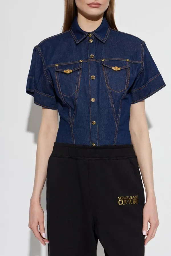 Versace Denim Bodysuit