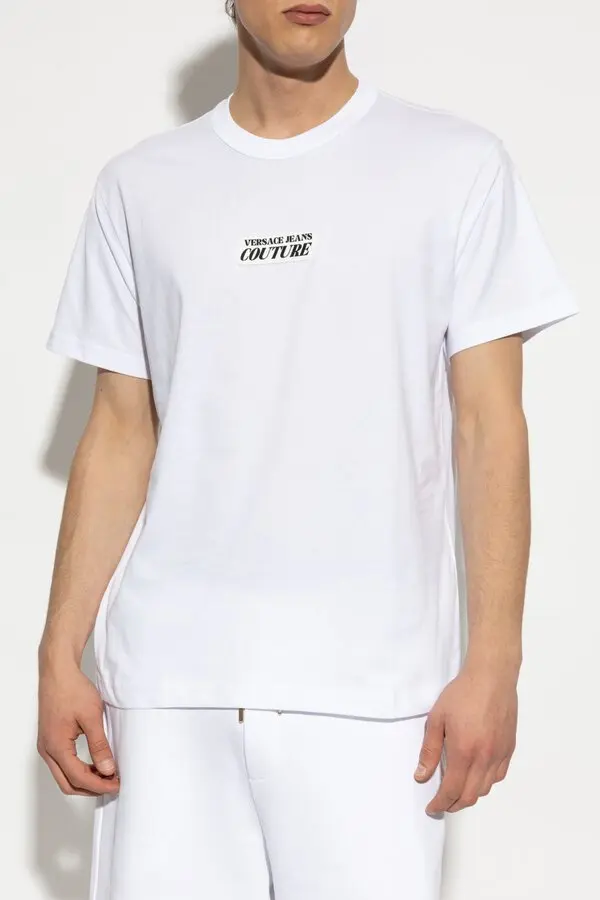 Versace T-shirt With A Rubber Logo Patch