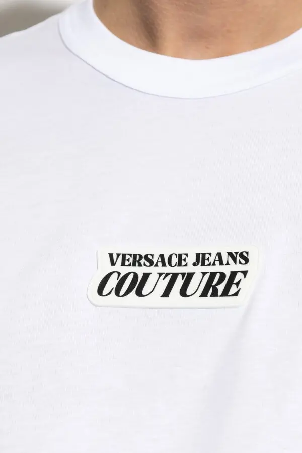 Versace T-shirt With A Rubber Logo Patch