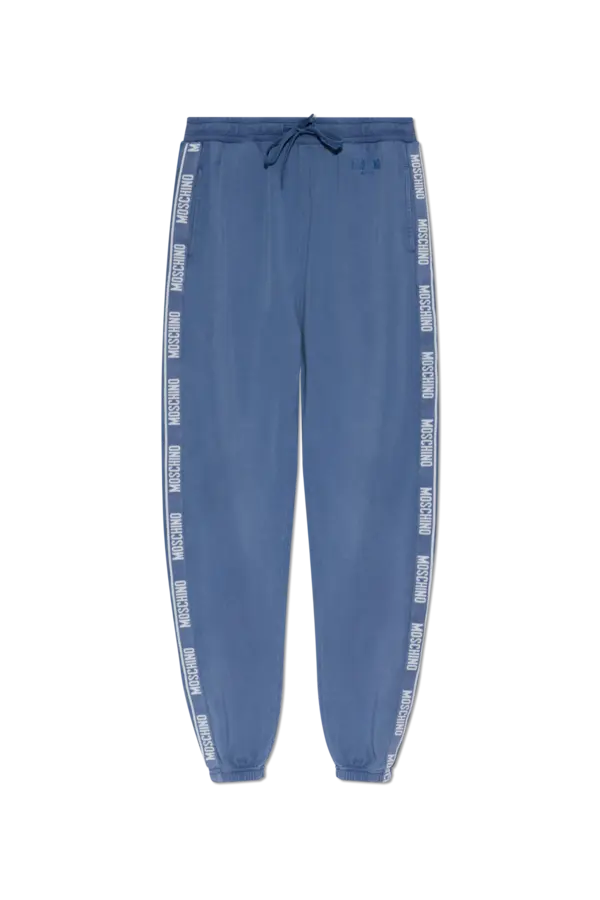 Moschino Track Pants With Side Stripes - Blue