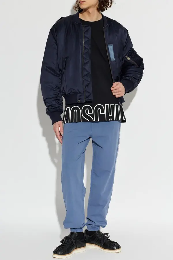 Moschino Track Pants With Side Stripes - Blue