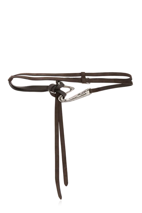 Moschino Suede Tie Belt
