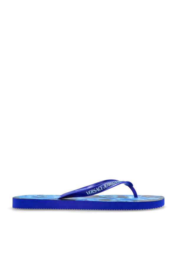 Versace Rubber Flip-flops With Logo