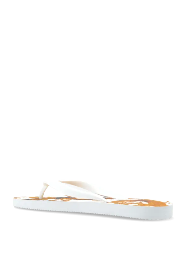 Versace Rubber Flip-flops With Logo - White