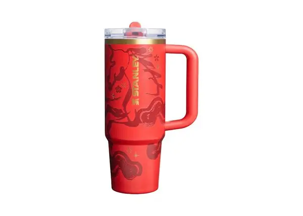 STANLEY The Lunar New Year Protour Flip Straw Quencher 30oz Tumbler - Red Stallion