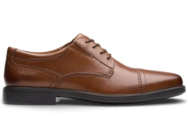 Clarks Dresslite Cap Leather Oxfords