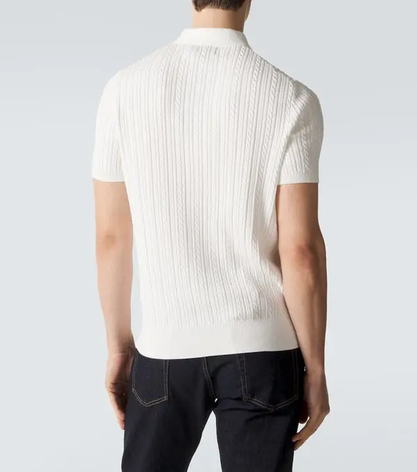 Polo Ralph Lauren Cable-knit Cotton Polo Shirt