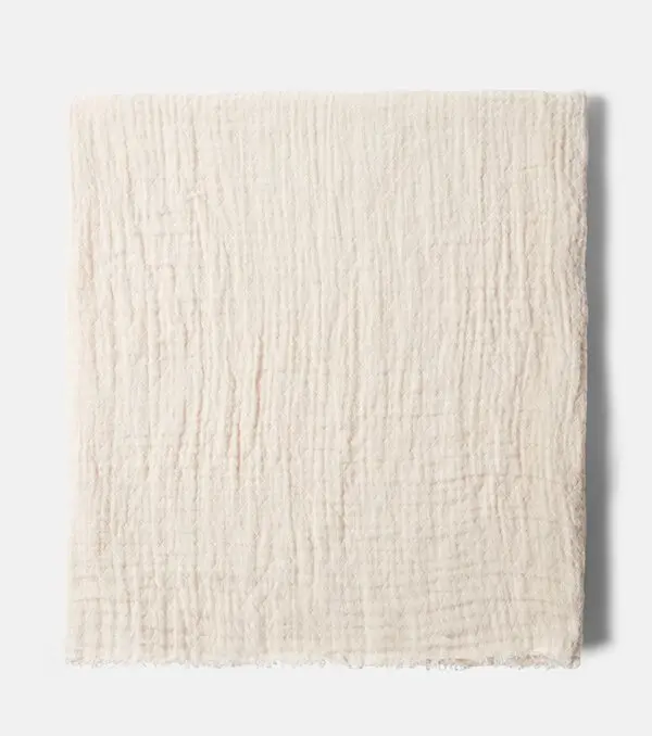 ONCE MILANO Linen Throw - Beige