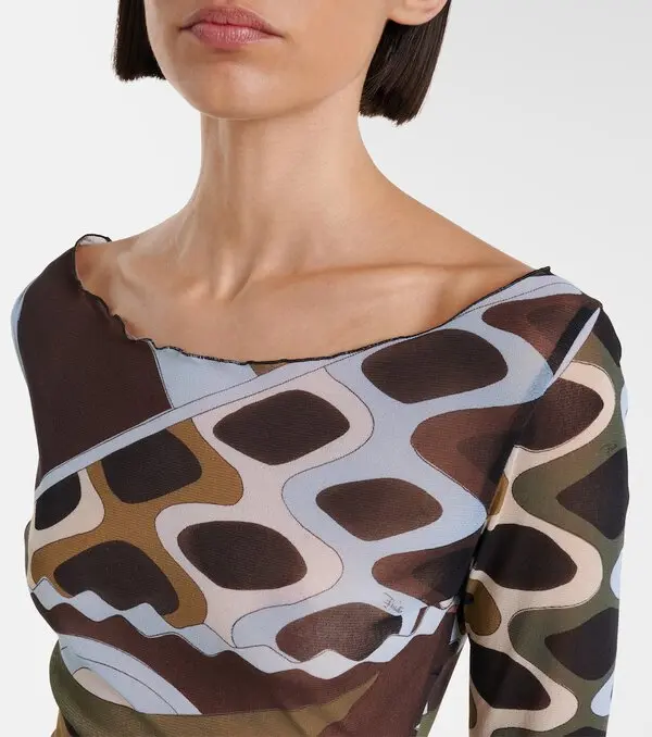 Emilio Pucci Vivara Tulle Top