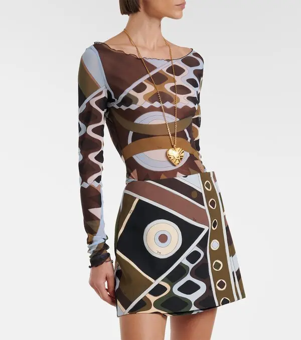 Emilio Pucci Vivara Tulle Top