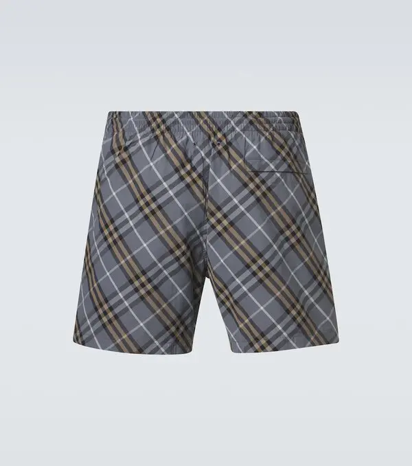 Burberry Check Swim Trunks