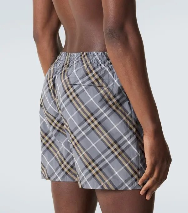 Burberry Check Swim Trunks
