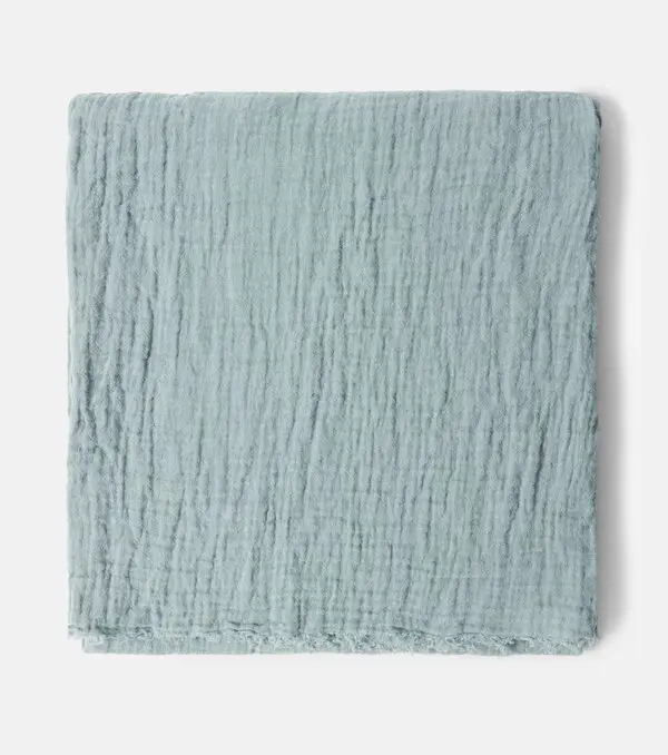 ONCE MILANO Linen Throw - Green