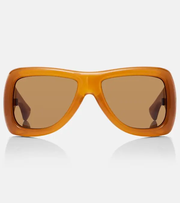 Saint Laurent Sl 902 Howl Oversized Sunglasses - Orange
