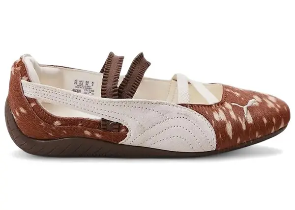 PUMA Speedcat Ballet Doelette Deer Print Ballerinas - Brown