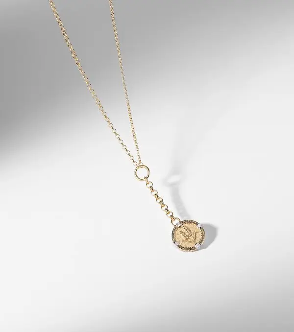 FOUNDRAE 18kt Yellow Diamond Pendant