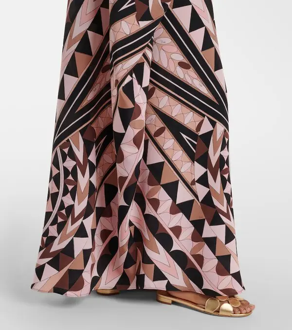 Emilio Pucci Silk Crepe De Chine Kaftan - Pink