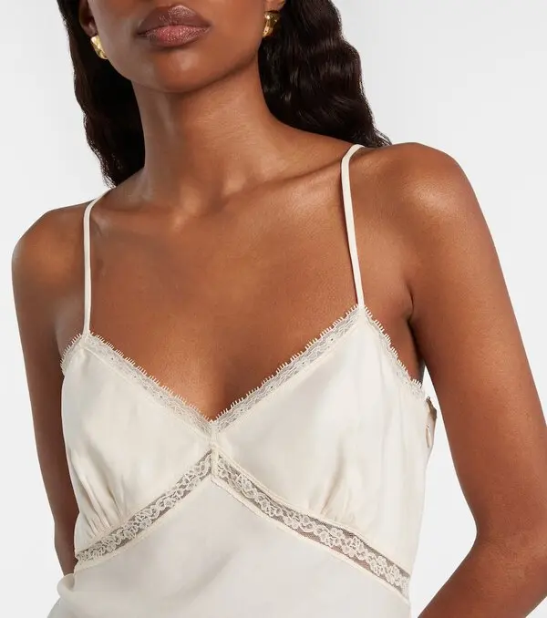 Posse Perla Lace-trimmed Camisole - White